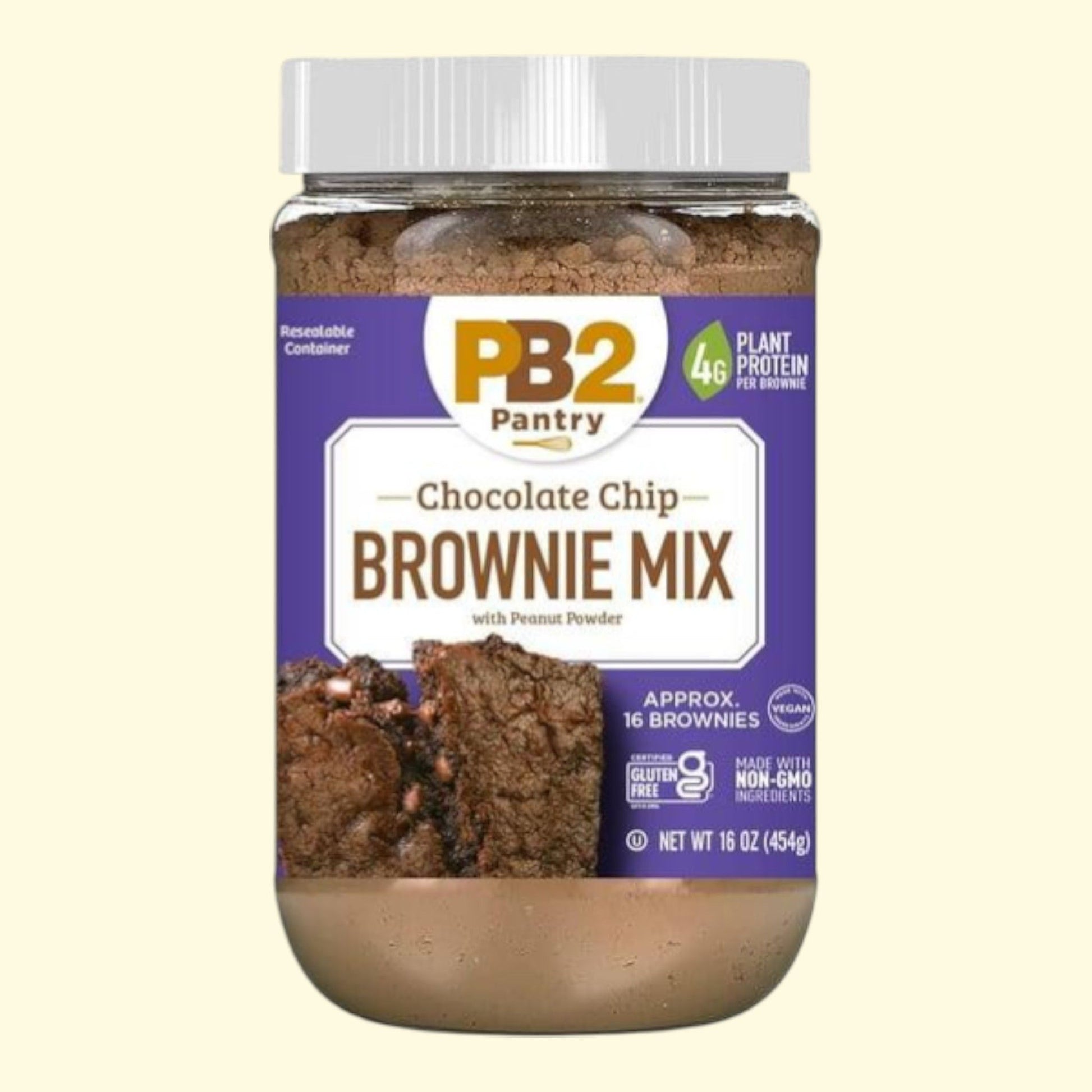 PB2 Foods Chocolate Chip Brownie Mix, 16 oz (454 g) – Treatspree